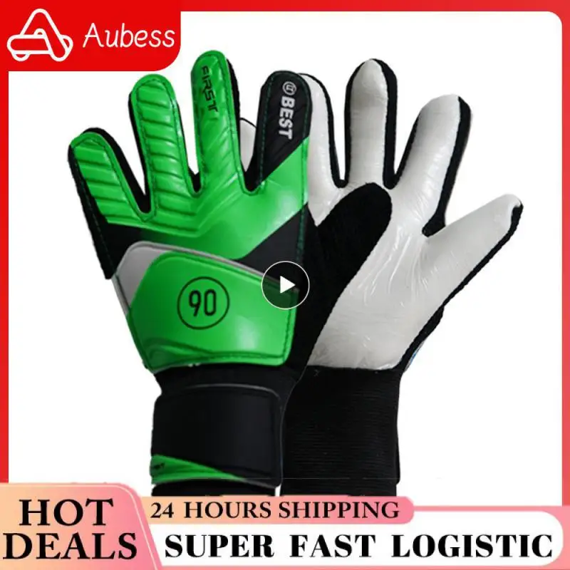 1PCS-Football-Gloves-Latex-Support-Football-Goalkeeper-Gloves-Full ...