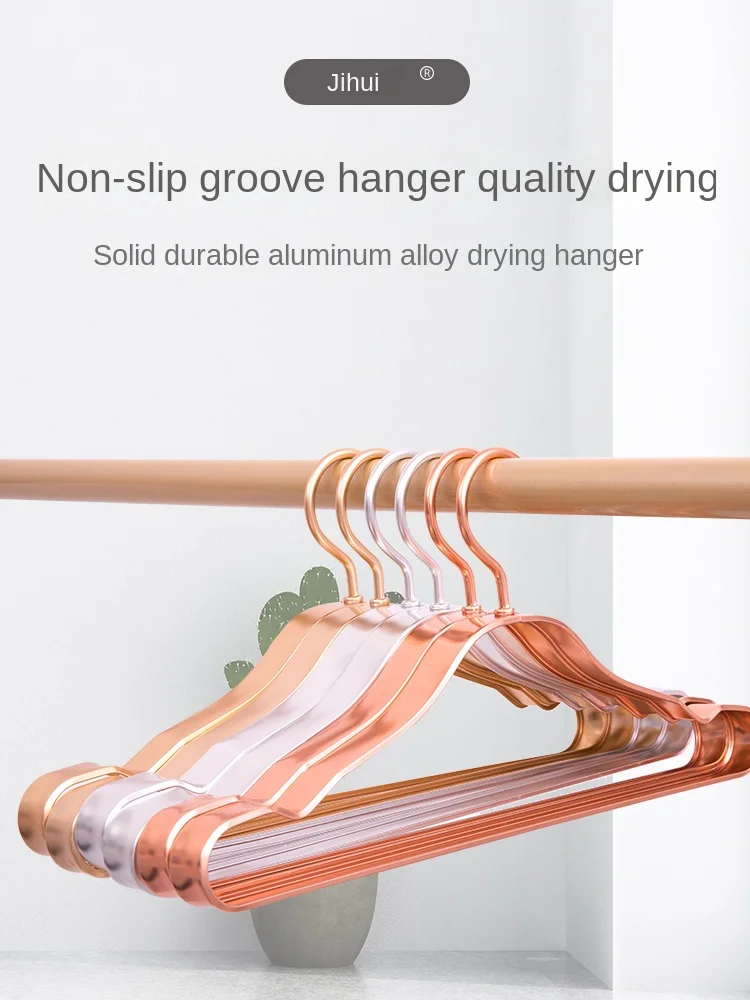 Clothes-Hanger-Household-Hanger-Clothes-Hook-Space-Aluminum-Alloy-Non ...
