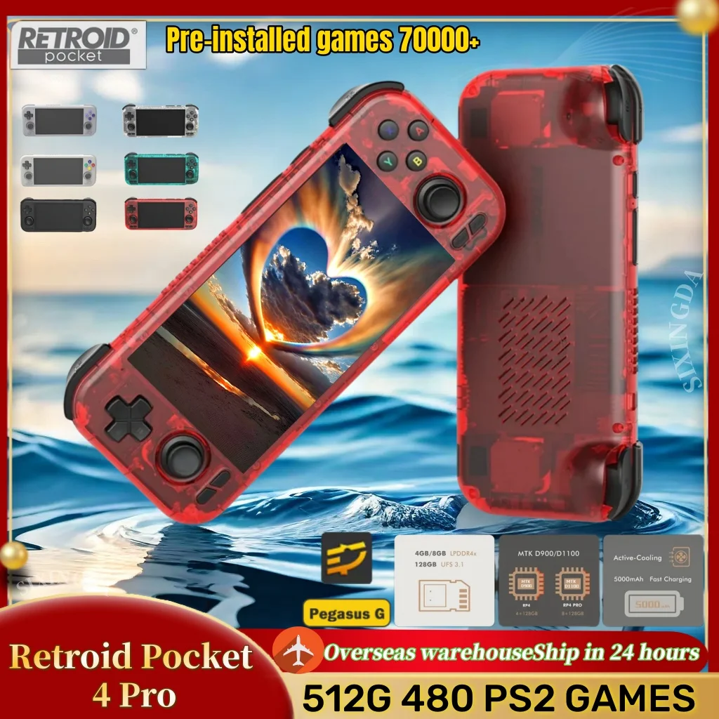 Retroid-Pocket-4-Pro-Portable-Handheld-Game-Console-4-7-Inch-Video-Game ...