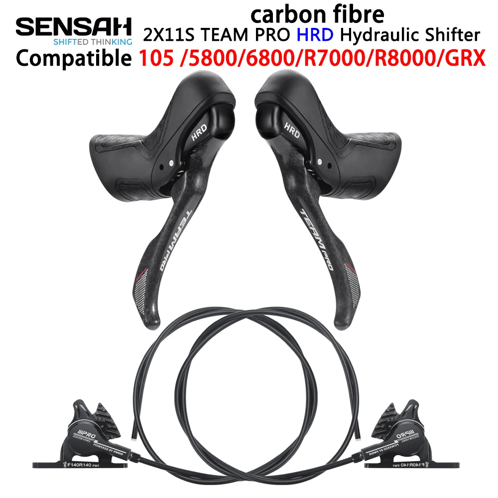 SENSAH-2X11S-Team-Pro-HRD-Carbon-hydraulic-Shifter-compatible-105-R7000 ...