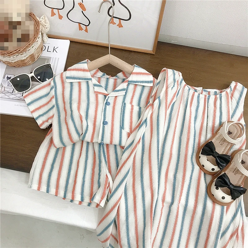 Summer-Baby-Clothes-Set-Stripe-Kids-Vestidos-Shirt-Top-Short-Children ...