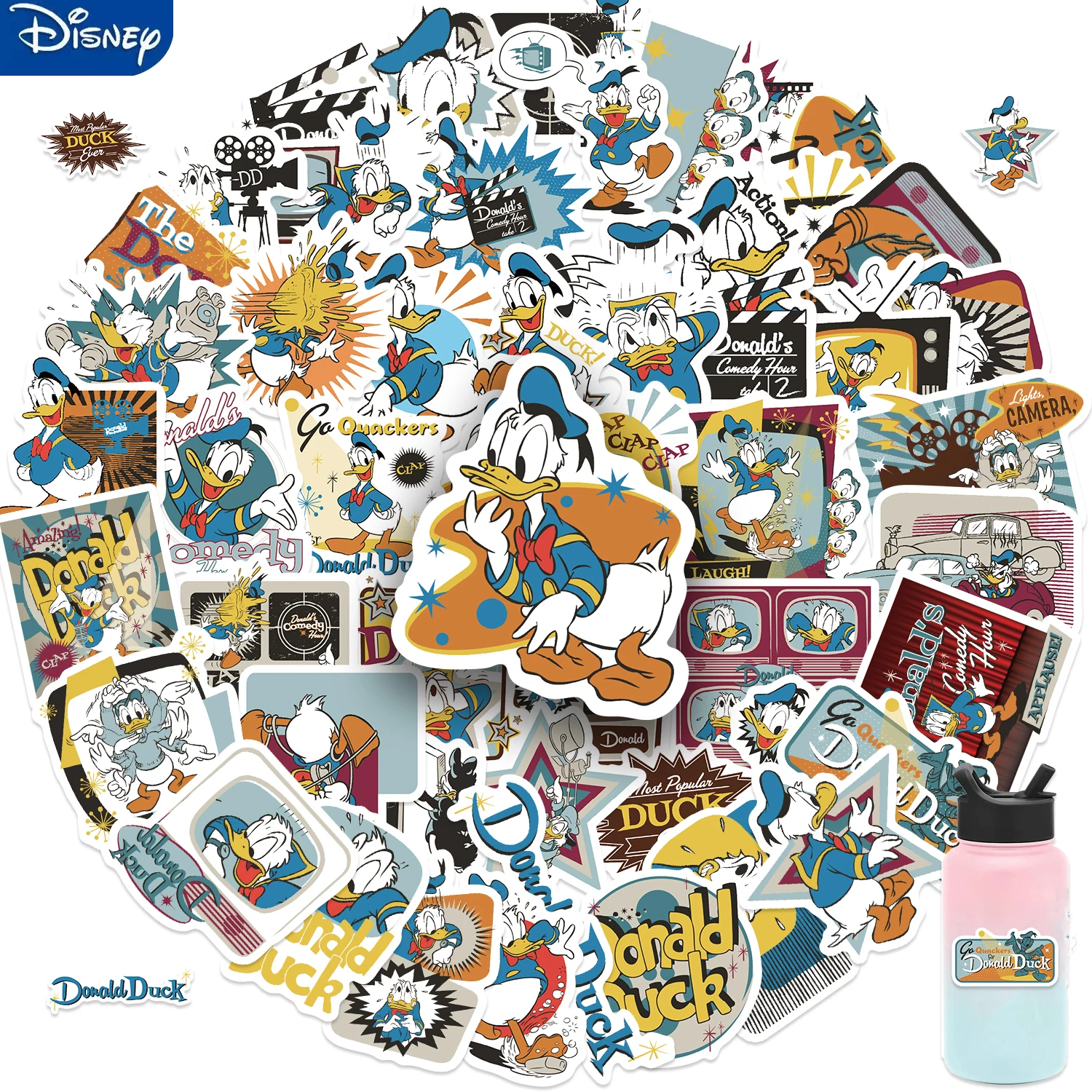 50pcs-Disney-Cute-Cartoon-Donald-Duck-Graffiti-Stickers-Laptop-Phone ...