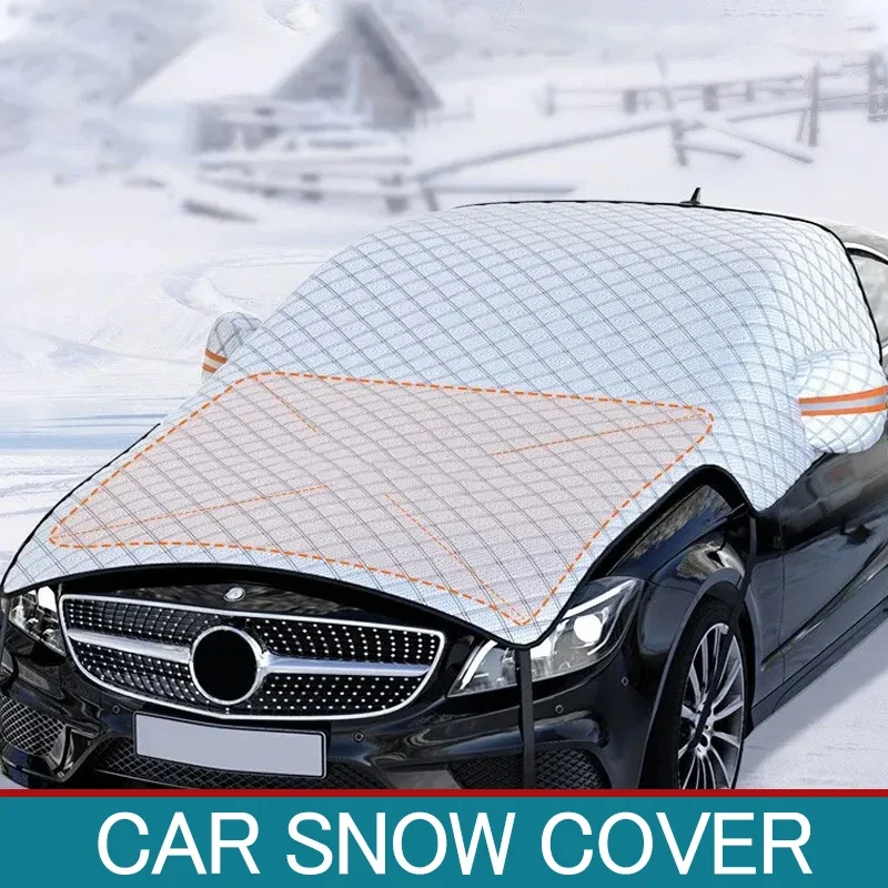 Car Snow Cover Multilaye Thicken Car Winter Windshield Hood Protection ...