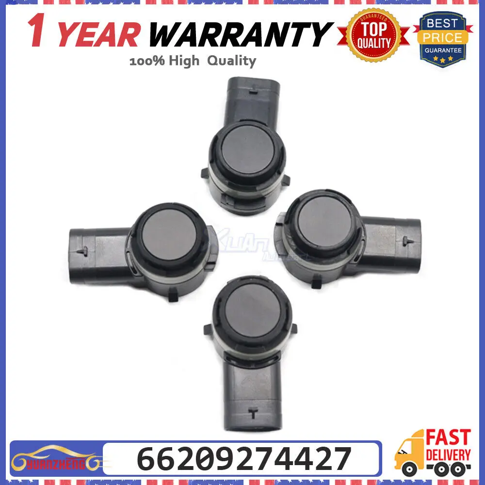 4pcs 66209274427 Ultrasonic Backup Bumper Assist Radar PDC Parking ...