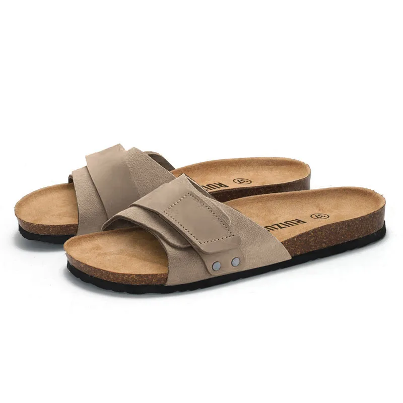 Soft Soled Cork Sandals Slippers Summer Beach Shoes Women Shoes Retro ...