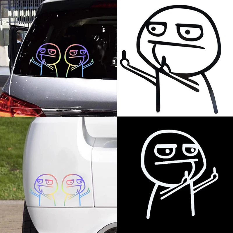 Funny-Middle-Fingers-Stickers-Car-Vinyl-Decal-Auto-Motorcycle-Styling ...