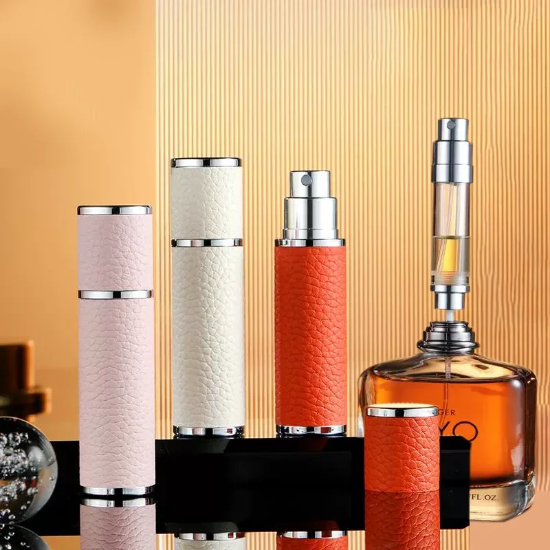10ml PU Leather Bottom Filling Refillable Perfume Atomizer for Travel ...