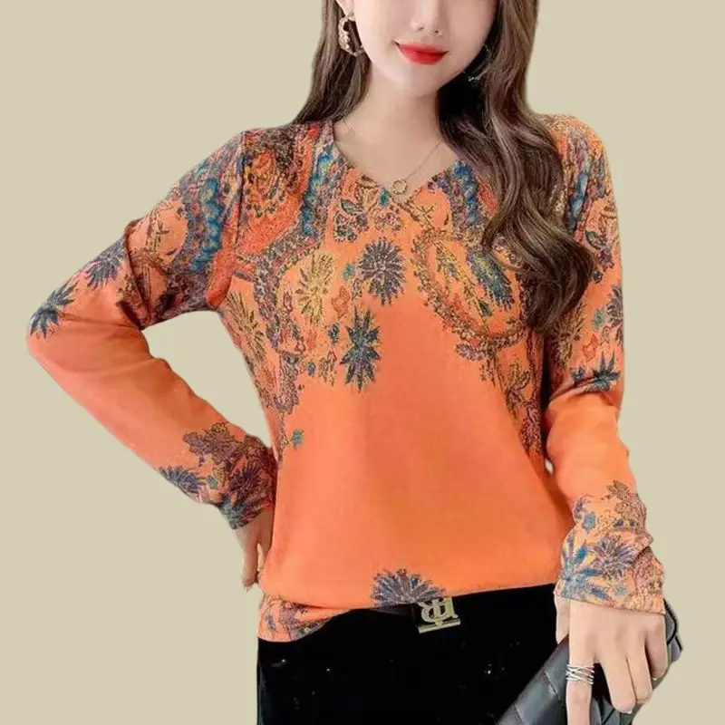 Spring-Autumn-Long-Sleeve-Elegant-Fashion-Printing-Pullovers-for-Women ...