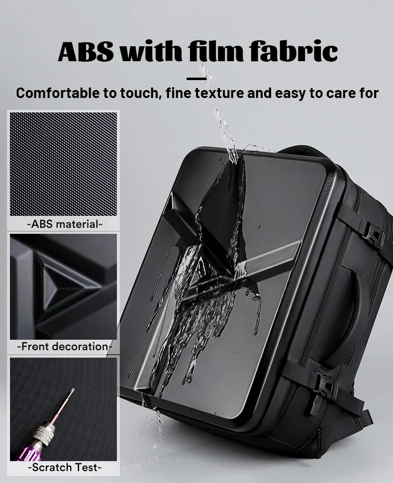 17.3”Hard Shell Backpack Men’s Business Laptop Backpack Thickened 50L ...