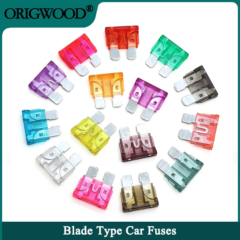 10-100pcs-Blade-Car-Fuses-Automotive-Mini-Small-Medium-1-50A-12v-DC ...