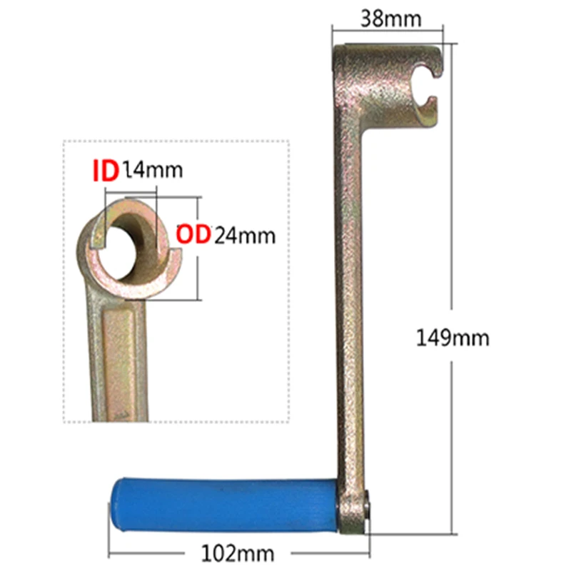Quality-Hand-Crank-Starter-Fits-Changchai-Or-Similar-R165-R170-3HP-4HP ...