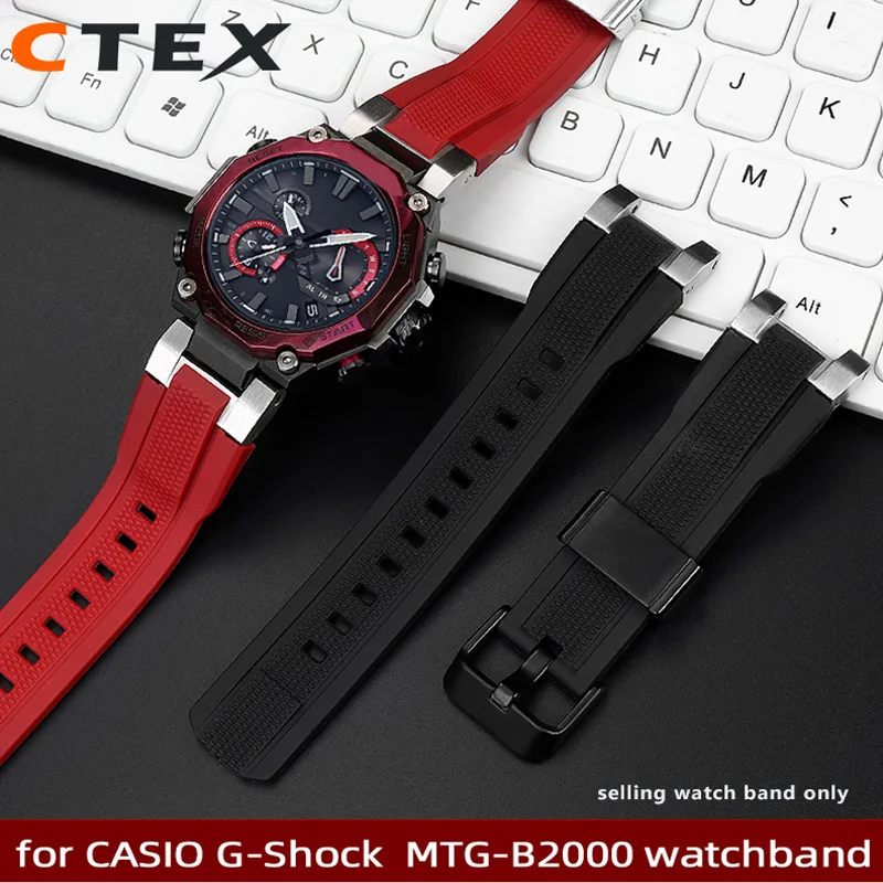 Rubber-watch-band-for-CASIO-immortal-bird-MTG-B2000-series-watch-It-is ...