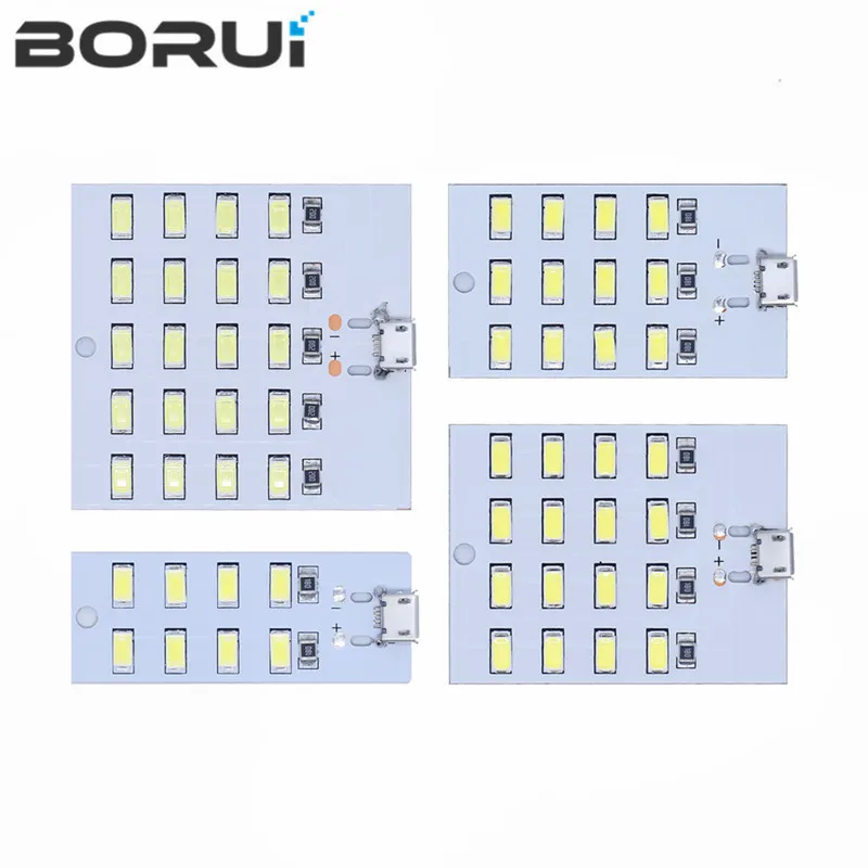 high quality 5730 smd 5V 430mA~470mA White Mirco Usb 5730 LED lighting panel USB mobile light ...