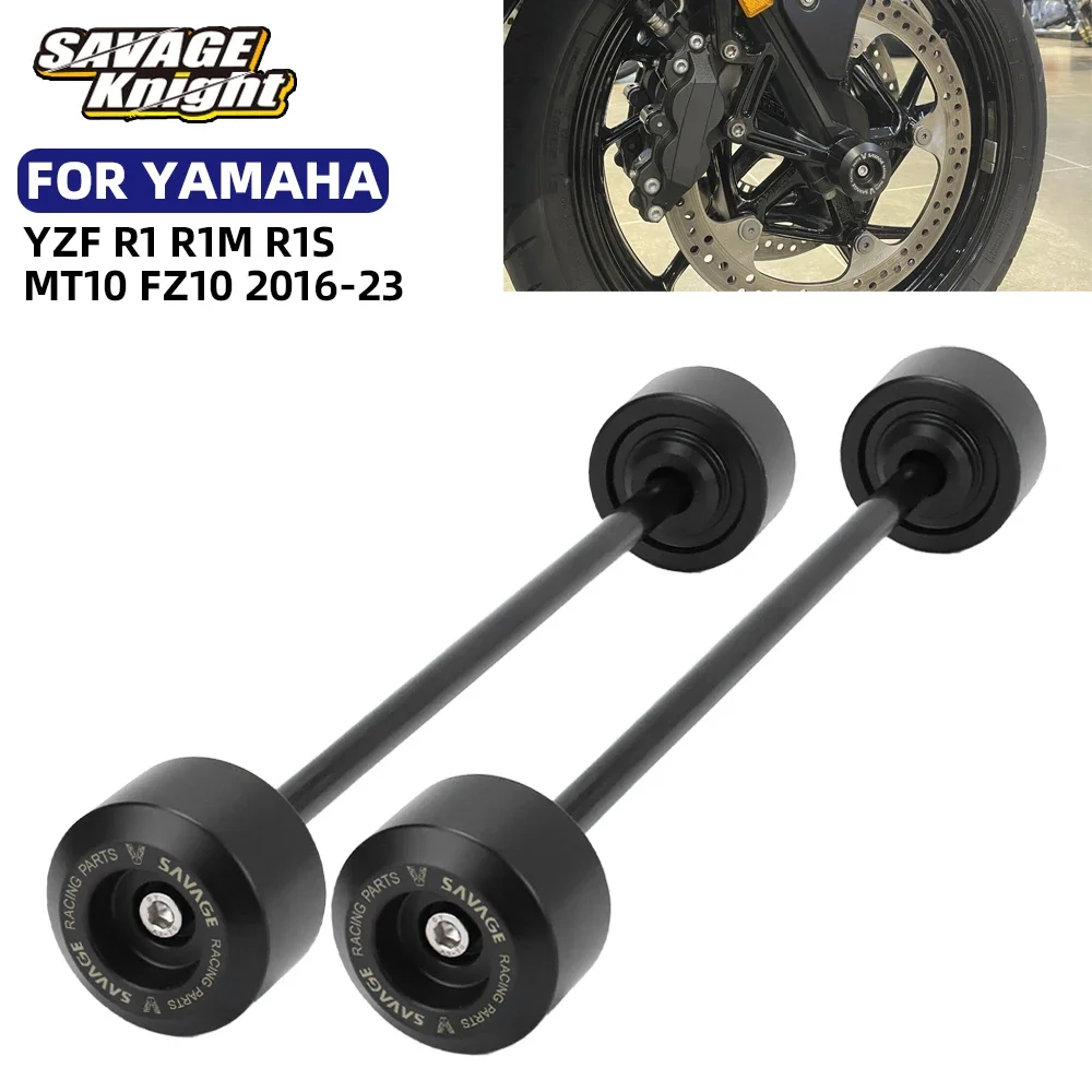 For YAMAHA YZF R1 R1M R1S FZ10 MT10 Wheel Axle Fork Crash Slider MT10 ...