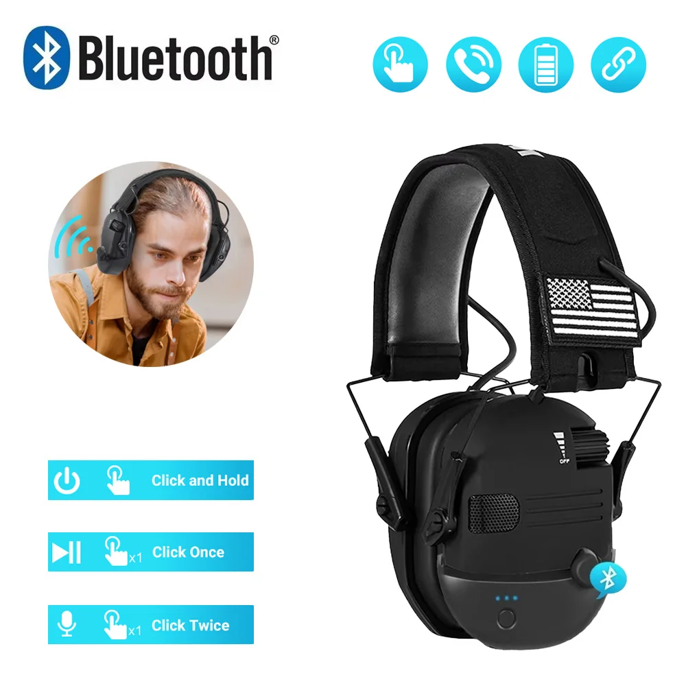 Bluetooth Tactical Electronic Anti-noise Shooting Headset Hunting ...