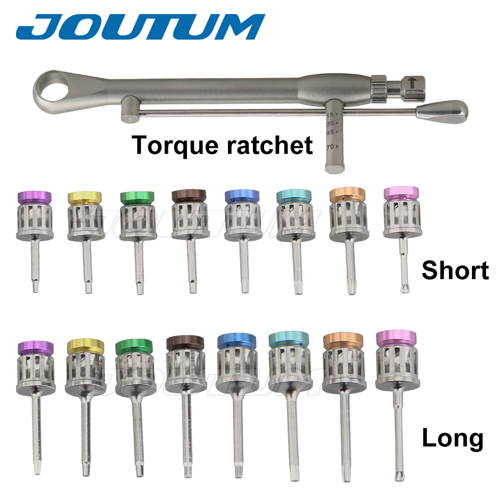 Dental Implant Torque Wrench Screwdriver Prosthetic Kit Ratchet Drivers ...