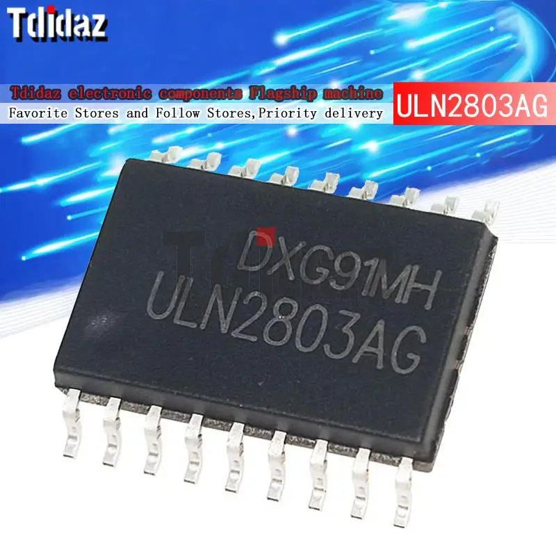 10PCS ULN2803AFWG SOP18 ULN2803AG SOP ULN2803 SMD ULN2803A 2803AFWG SOP ...