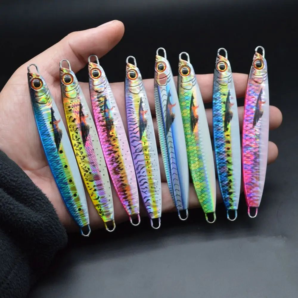 30g-40g-Metal-Fishing-Lure-Colorful-Minnow-Sinking-Lure-3D-Eyes ...