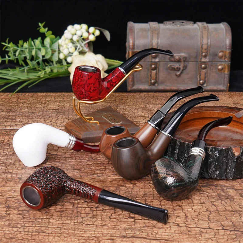 Bakelite-Smoking-Pipes-Resin-Plastic-Pipes-Acrylic-Mouthpieces-Multiple ...