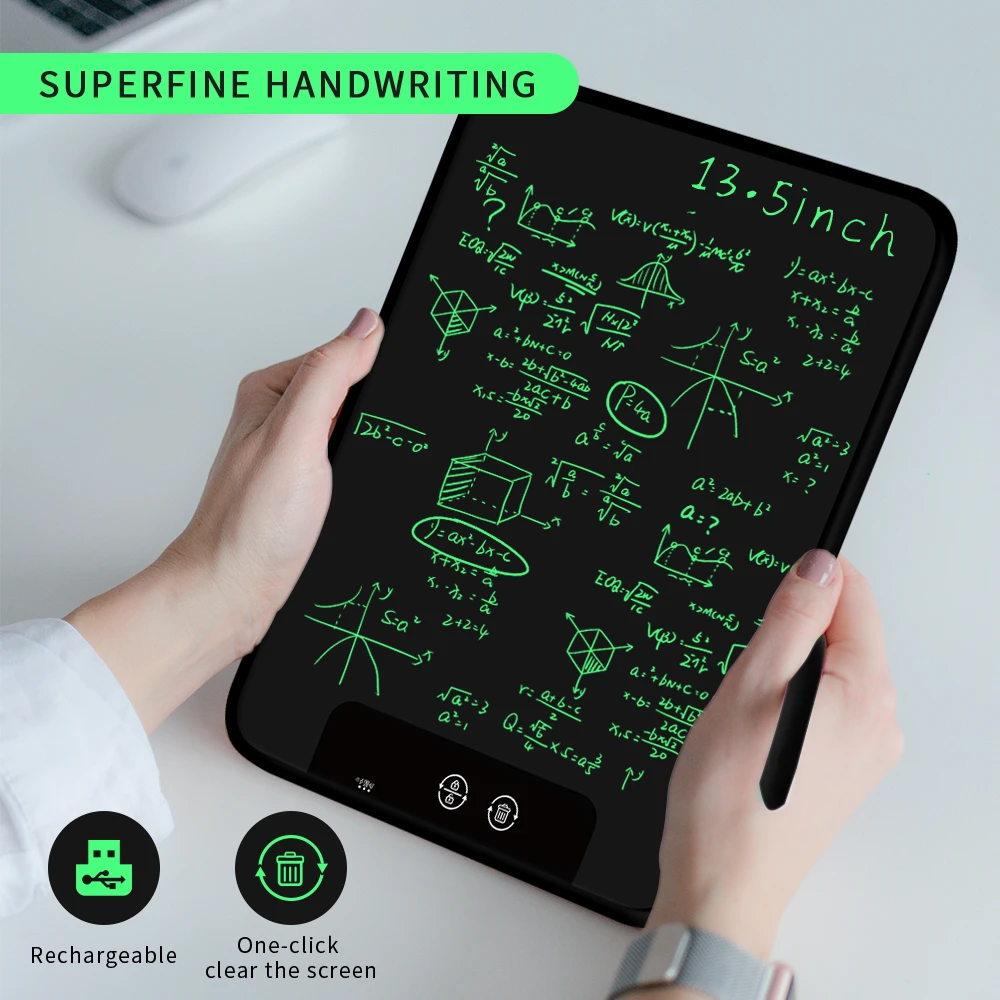 Superfine LCD Writing Tablet 13.5 Inch Rechargeable Electronic Drawing ...
