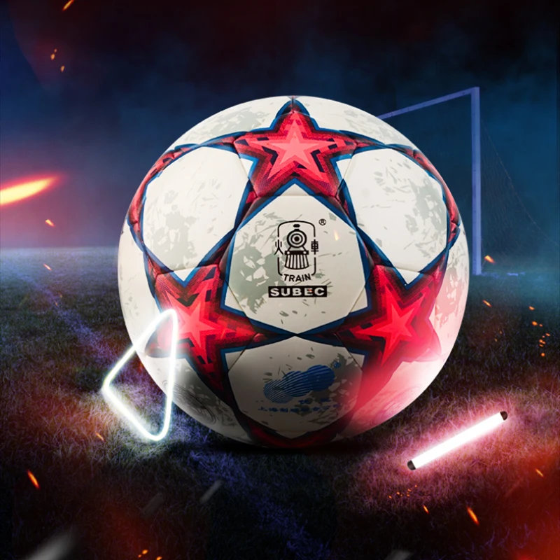 TRAIN GS Series PU Five Star Football Ball For Students, Teenagers And ...