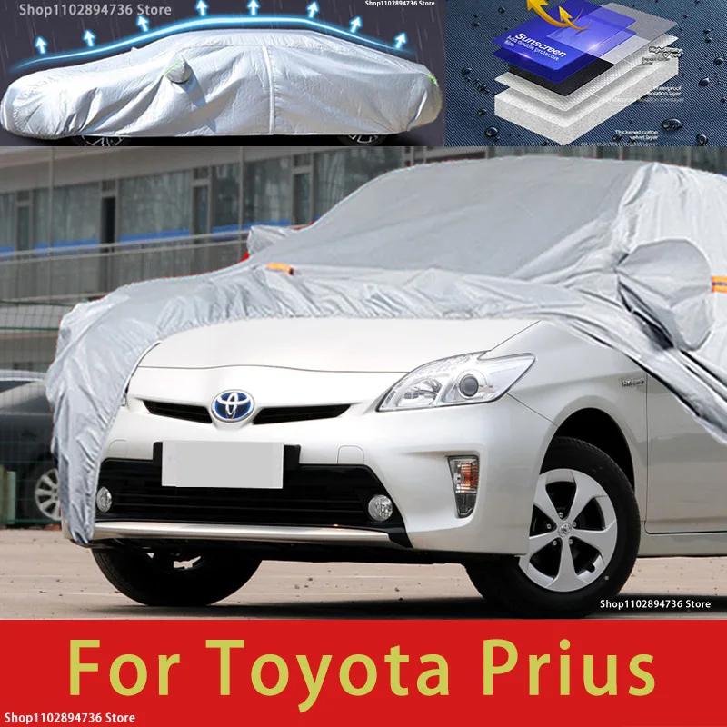 For-Toyota-Prius-fit-Outdoor-Protection-Full-Car-Covers-Snow-Cover ...