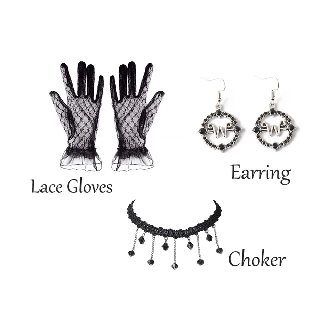 Halloween Wednesday Merlina Addams Girl Costume For Kids Girl Fancy ...