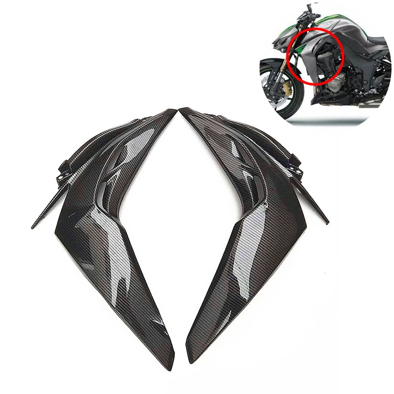 Motorcycle ABS PLASTIC Hydro Dipped Carbon Fiber Finish Front Side ...