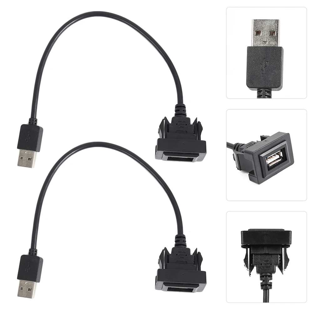 1-3Pcs-Car-Dash-Flush-Mount-USB-Port-Panel-Extension-Cable-Adapter-For ...