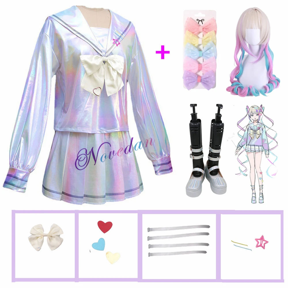Anime-NEEDY-GIRL-OVERDOSE-KAngel-Cosplay-Costume-Shoes-Wig-Angel-Chan ...