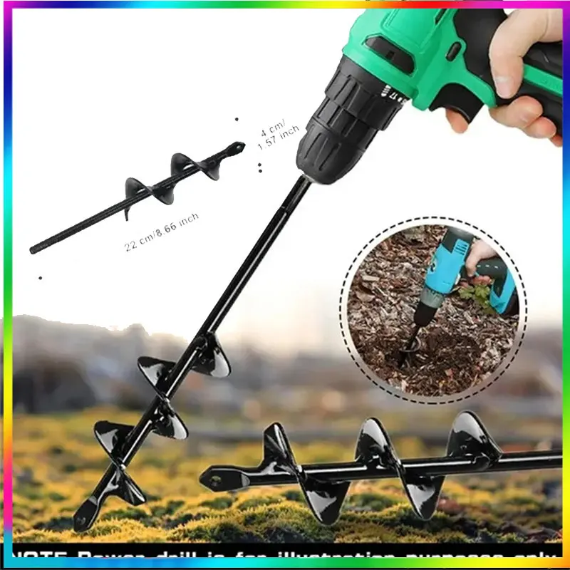 Planter-Garden-Auger-Spiral-Drill-Bit-Planting-Hole-Digger-Drill-Bit ...