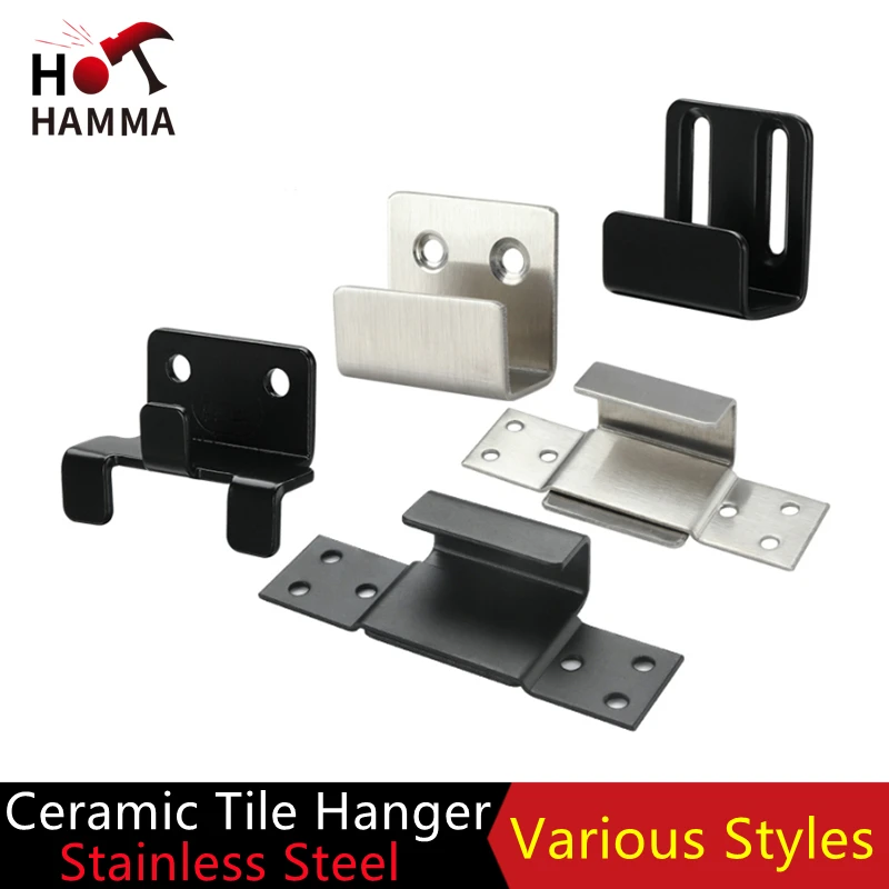 One-piece-Ceramic-Tile-Display-Holder-Various-Black-And-Silver ...