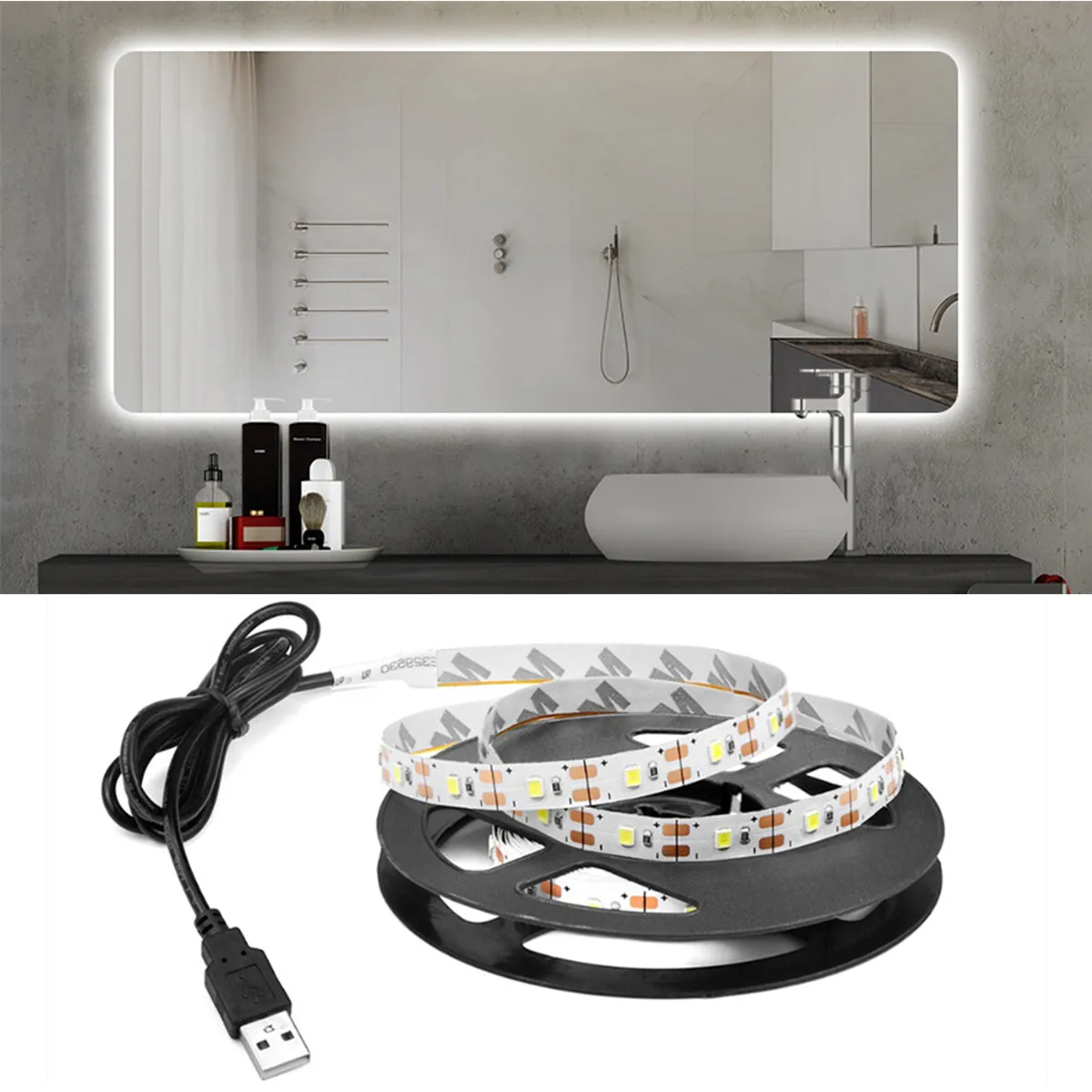 5V-USB-LED-Strip-Light-Mirror-Bathroom-Vanity-Lighting-Dressing-Table ...