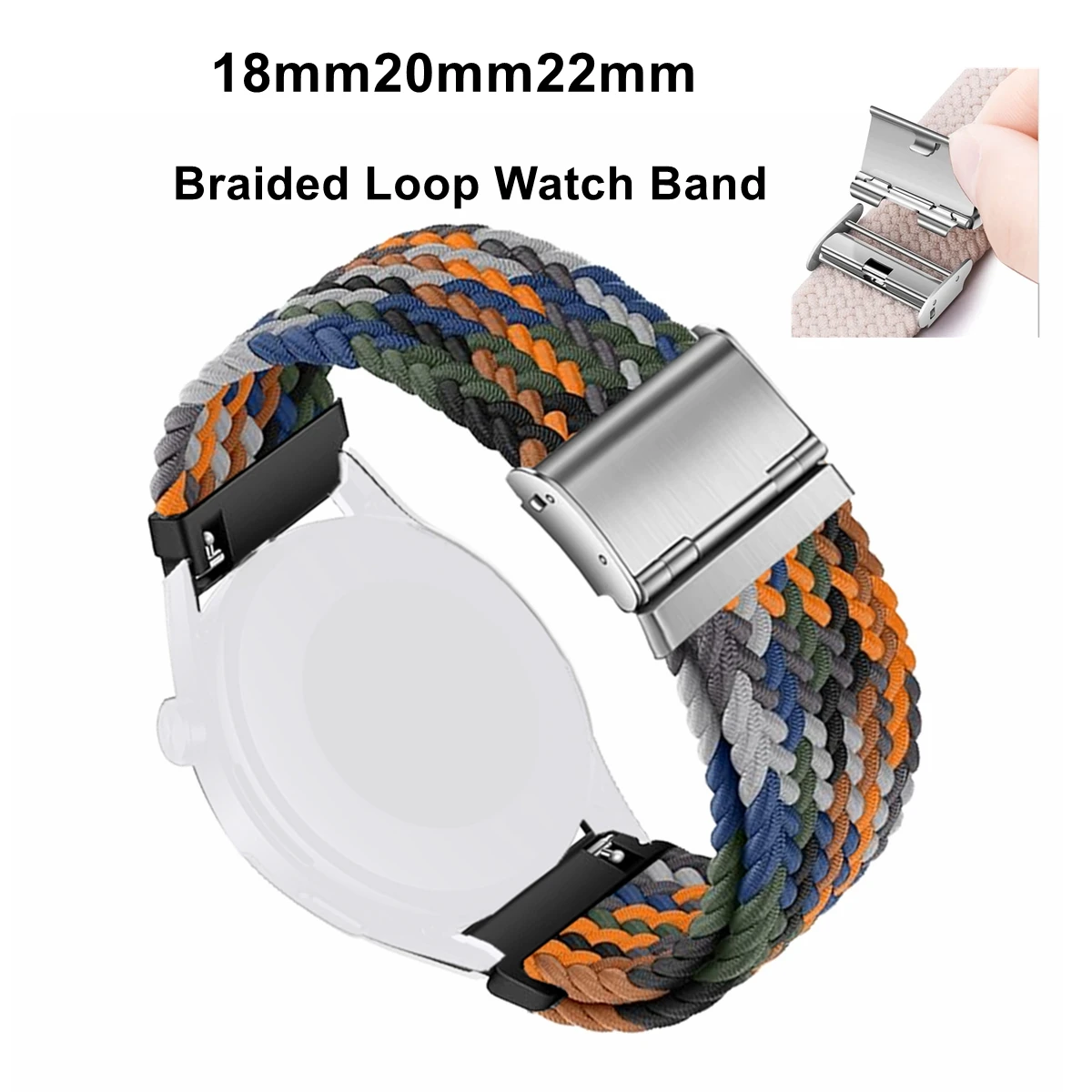 18mm 20mm 22mm Watch Band For Samsung Galaxy Watch 7 6 5 4 40mm 44mm ...