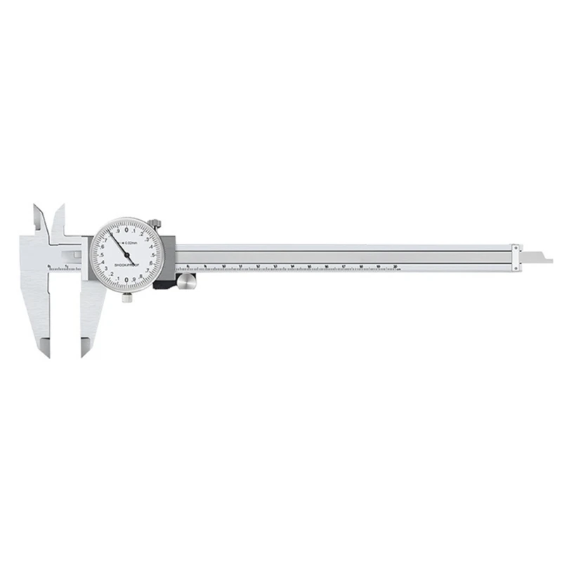 0-150mm-200mm-Caliper-with-Watch-Carbon-Steel-Vernier-Caliper-One-way ...