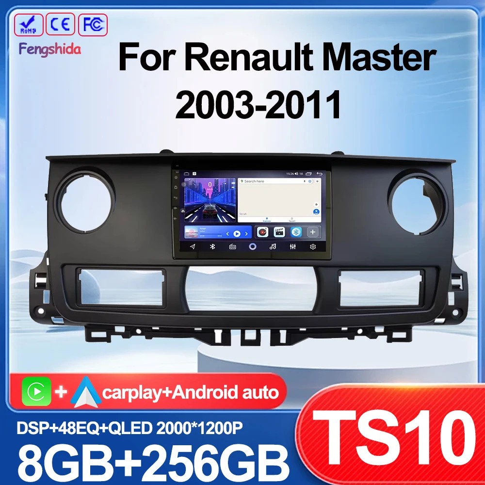 Car Radio Carplay For Renault Master 2003-2011 Navigation GPS Android ...