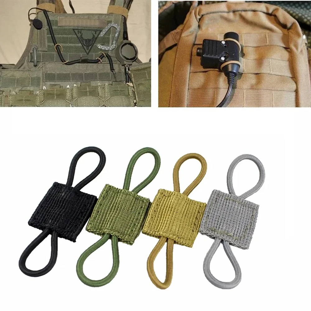 10pcs-Antenna-Binding-Buckle-Tactical-MOLLE-Elastic-Strap-Tactical-Bag ...