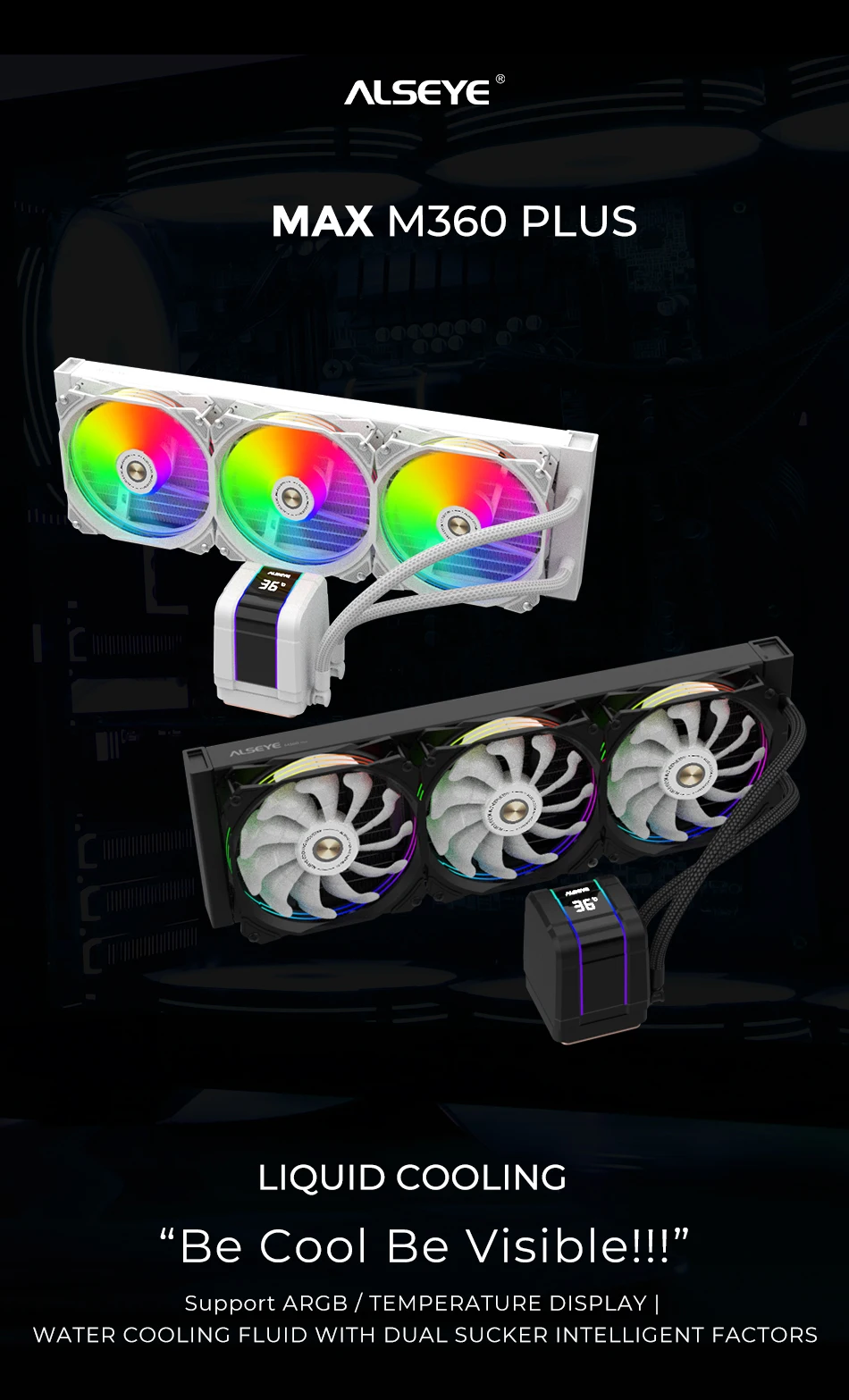 Buy The Best ALSEYE M360 Plus CPU Liquid Cooler In Nepal - Specs And ...