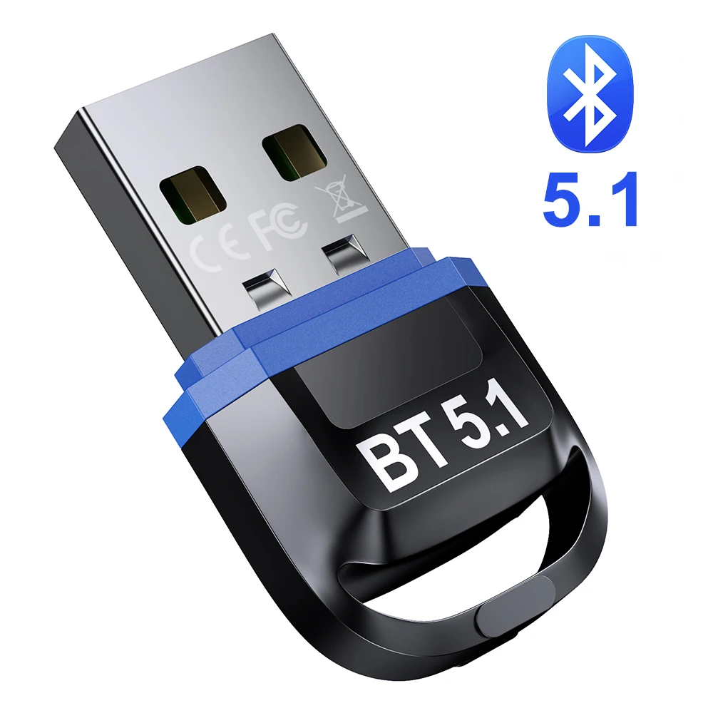 Usb Bluetooth 5.1 Bluetooth Adapter Receiver 5.0 Bluetooth Dongle 5.0 4 ...