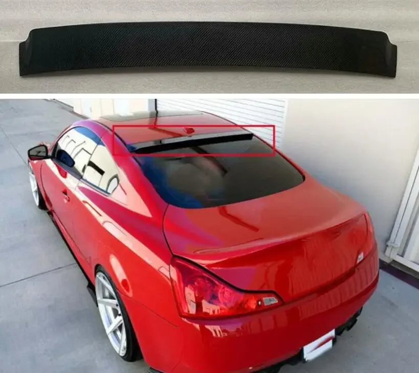 REAL-CARBON-FIBER-REAR-WING-TRUNK-LIP-TAIL-TOP-ROOF-SPOILER-Body-Kits ...
