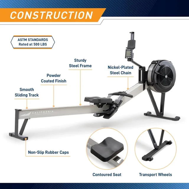 Elliptical Exercise Machine Marcy NS-6050RE Air Resistance Rowing ...