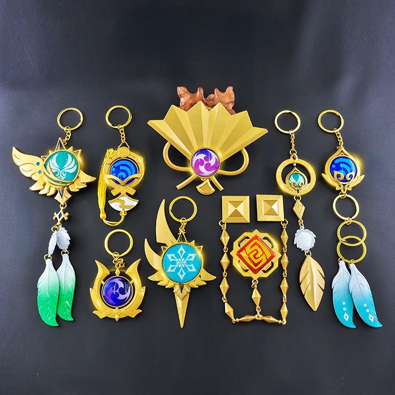 Genshin-Impact-Vision-Venti-Yae-Miko-Eula-Eyes-of-God-Keychain-Cosplay ...