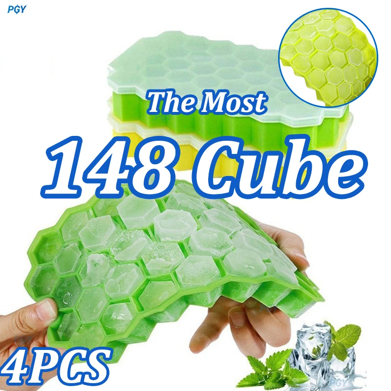 4-2-1PCS-148-Cube-Silicone-Ice-Large-capacity-Cube-Mold-Ice-Trays-Food ...