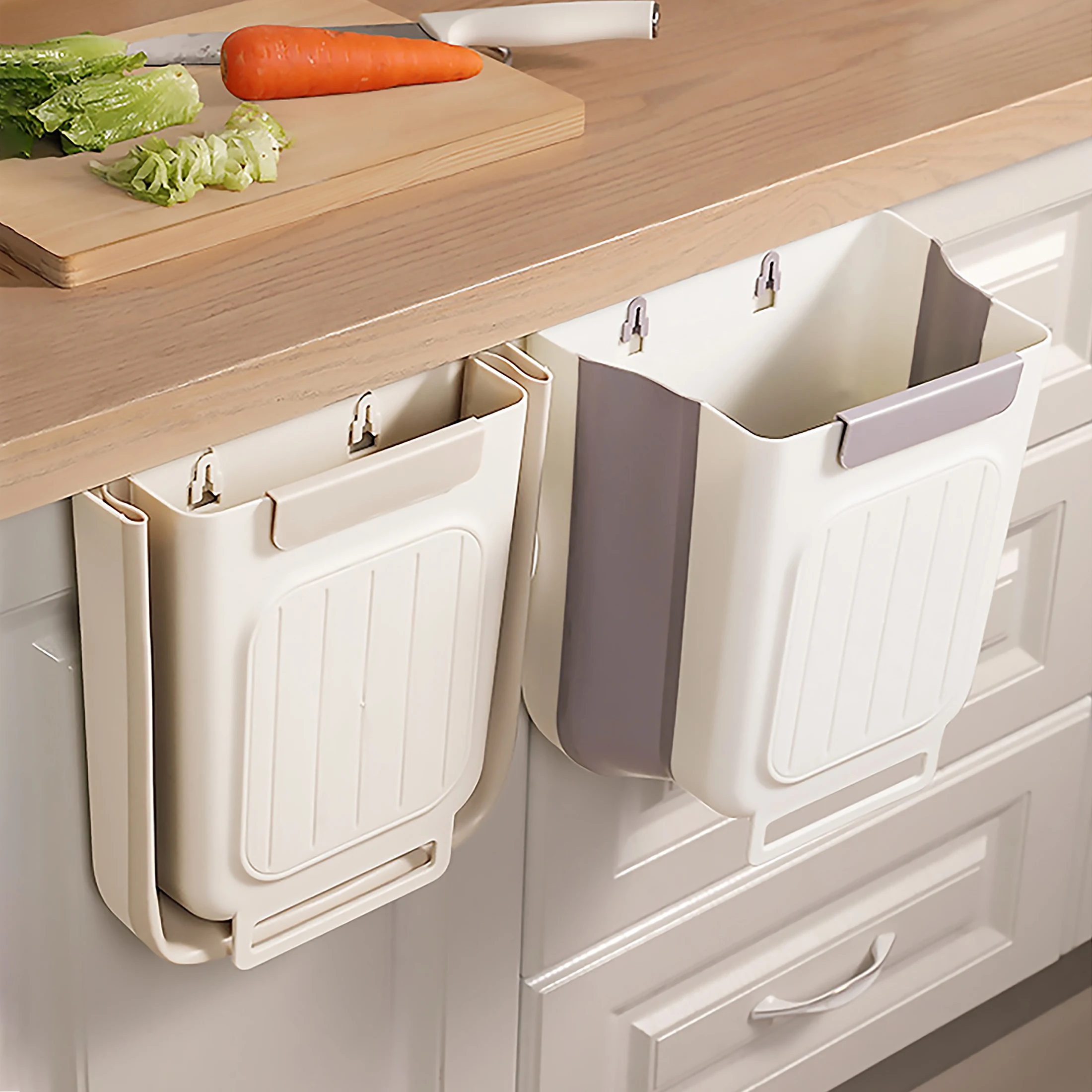 Kitchen-Foldable-Trash-Can-Hanging-Storage-Cabinet-Thickened-Large ...
