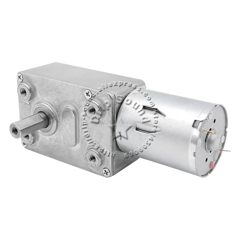 Motor de engranaje de reducción de velocidad de tornillo sin fin con caja de cambios de Metal ...