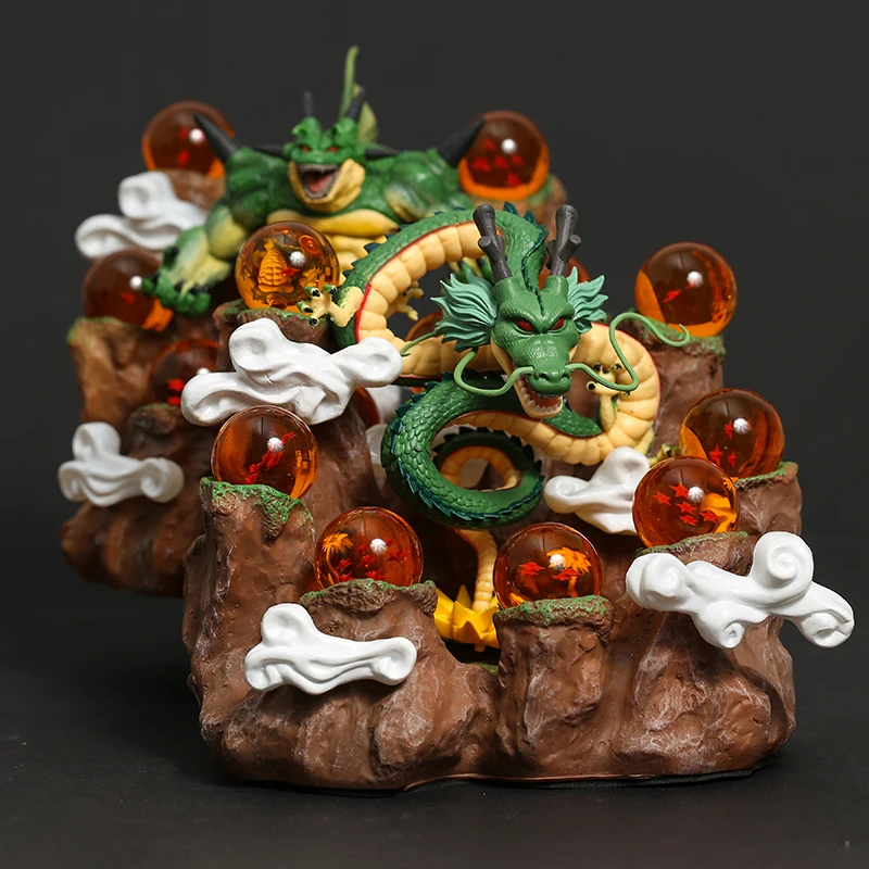 Juego-de-figuras-de-acci-n-de-Dragon-Ball-Polunga-Shenron-bolas-de ...