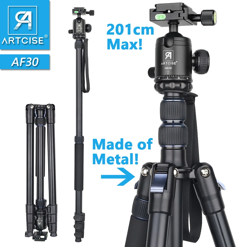 Professional High Tripod 201cm 79in Max Height Monopod Stand For Dslr ...