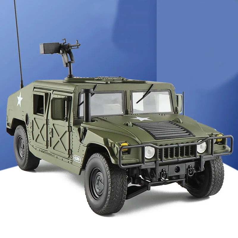 1-18-Alloy-Diecast-H1-Military-Explosion-Proof-Car-Model-Simulation ...