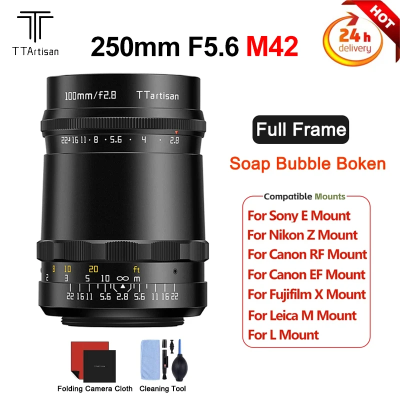 TTArtisan-250mm-F5-6-M42-Refelx-Lens-Bubble-Soap-Bokeh-Camera-Lens-Full ...