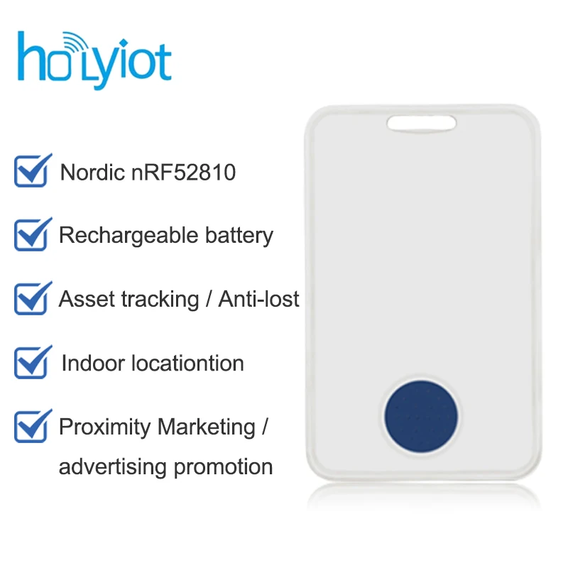 Portable Bluetooth Beacon with 3-axis Accelerometer Sensor Ultra Thin IoT Location Card ...